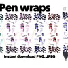 Pen Wraps Corrections Officer Version 1, PNG, JPEG and Singles - Etsy