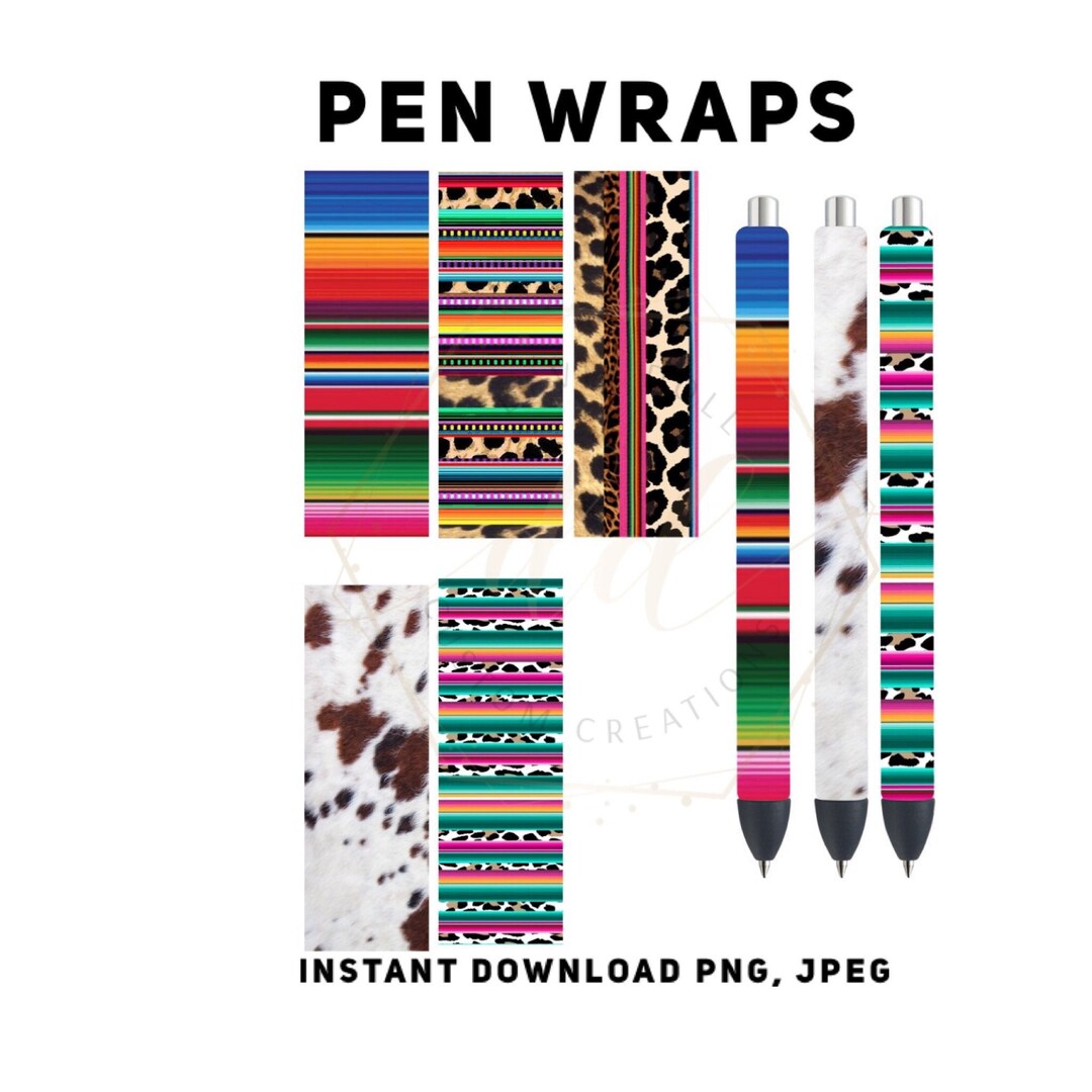 Serape Pen Wraps PNG, Instant Download - Etsy