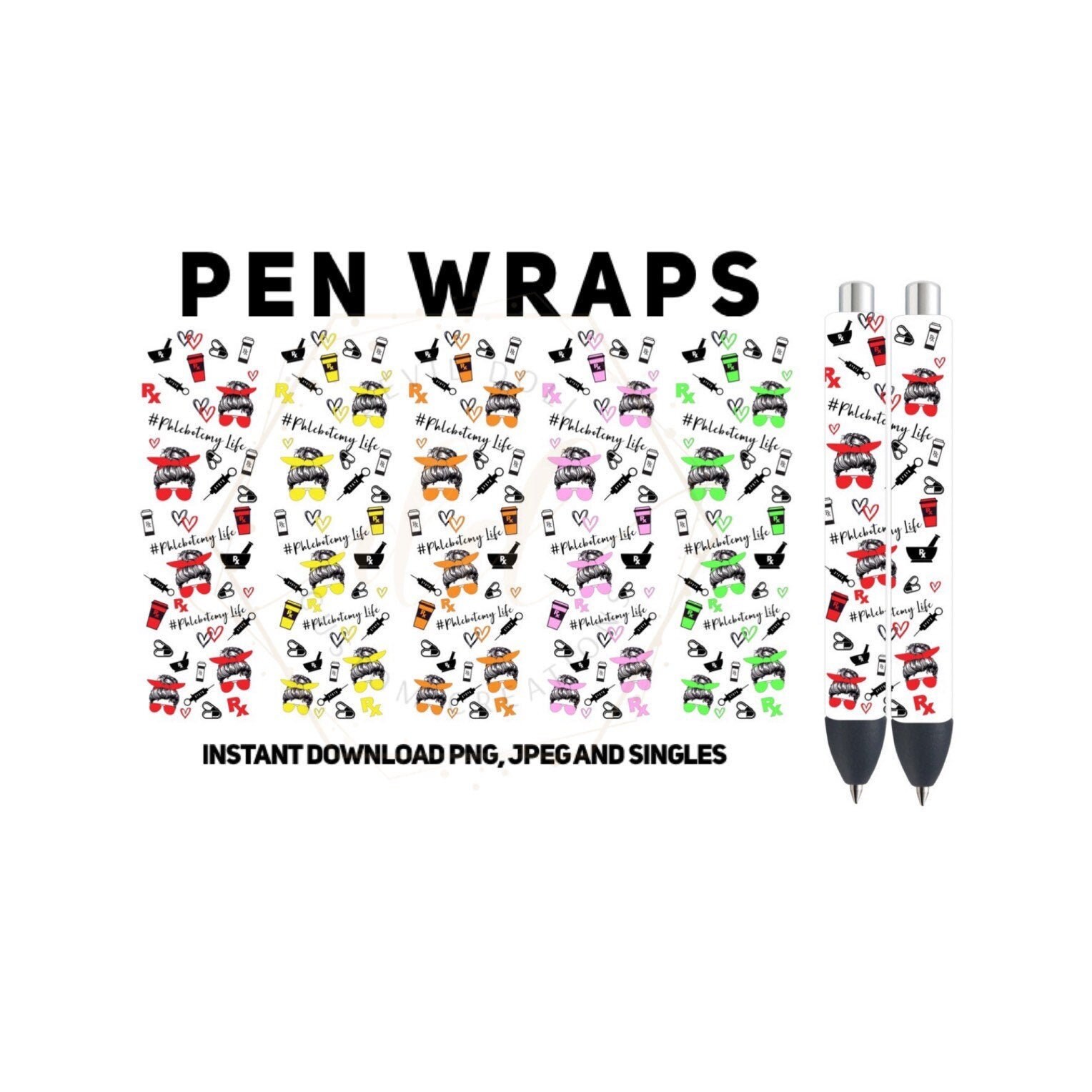 Digital Art & Collectibles Pen Wraps Phlebotomy life Collage version 1 ...
