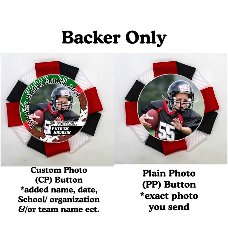 Brag Buttons Football - Etsy