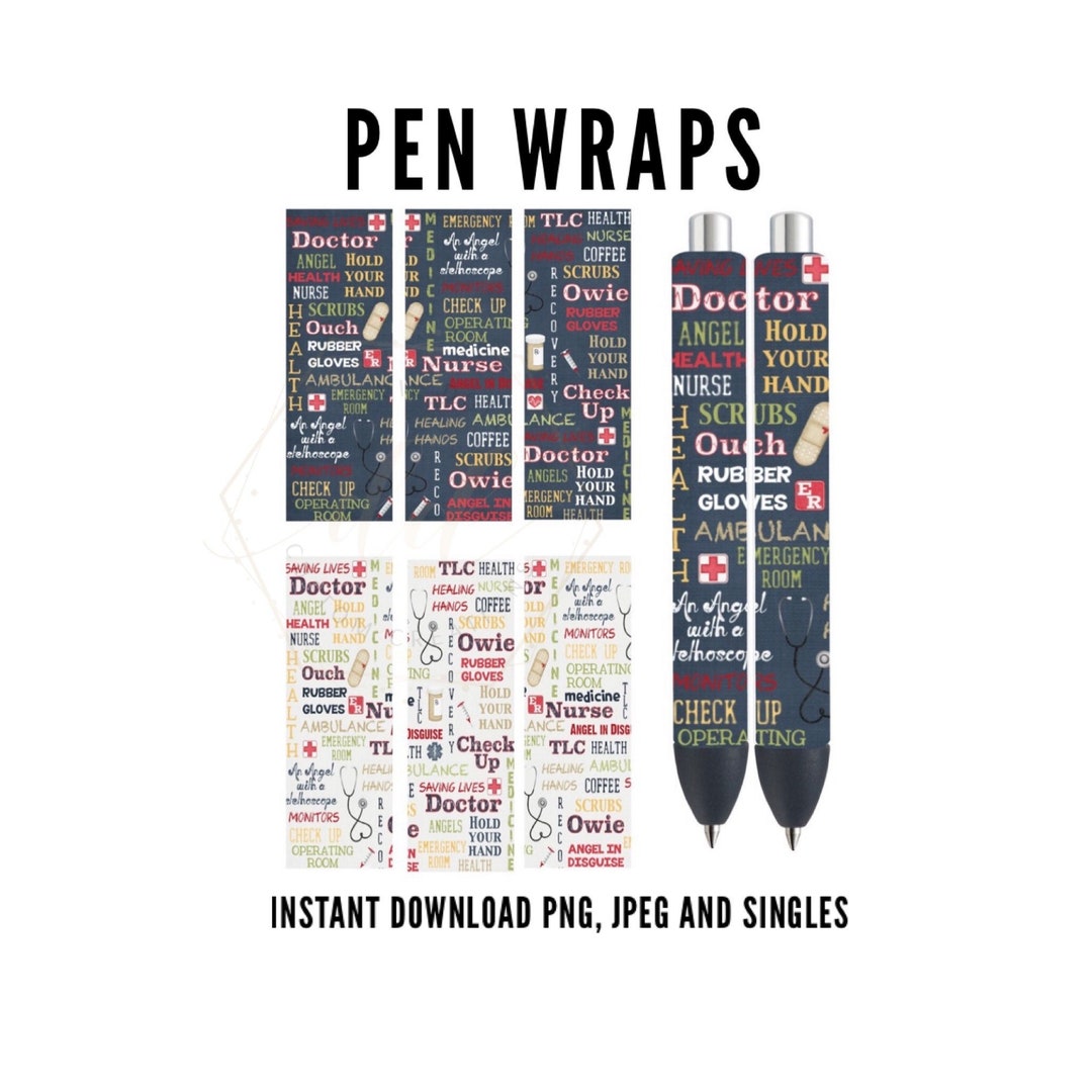 Pen Wraps Medical Designs Version 2, PNG and JPEG - Etsy