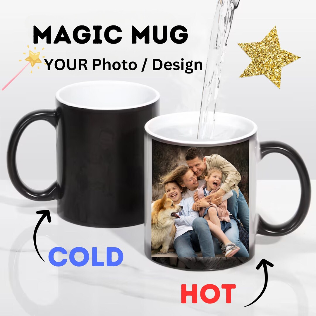 MAGIC MUG! Heat Activated Mug, 11oz, Hidden Message, Peak-a-boo Mug ...
