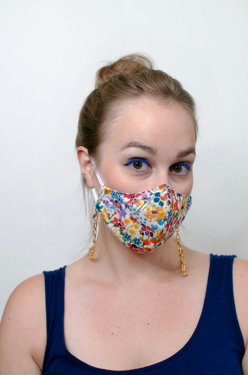 18k Gold Filled Mask Chain Oval Link, Mask Lanyard, Chain Necklace - Etsy