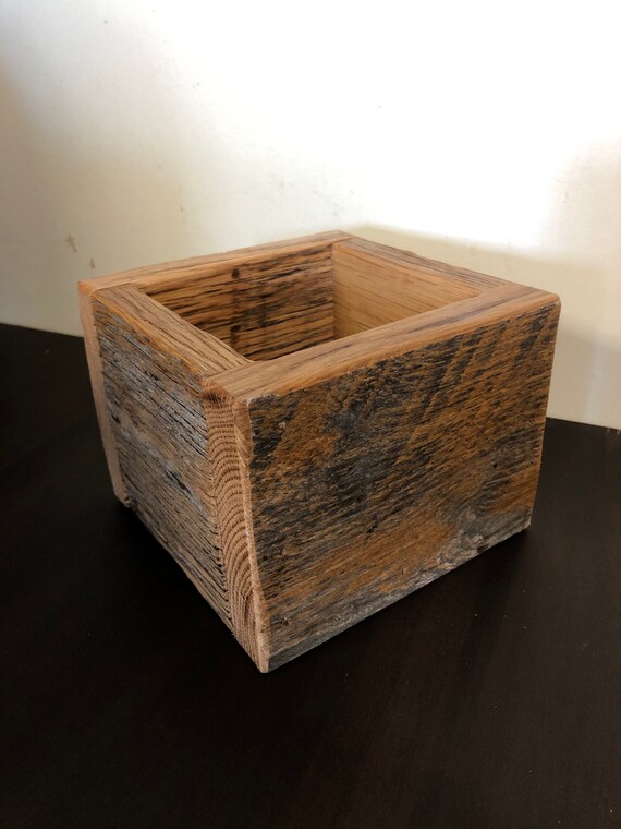 Reclaimed Barn Wood Box | Etsy