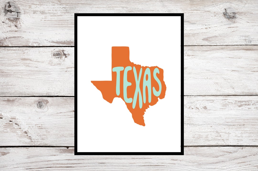 Texas Digital Print | Printable Art, Instant Digital Download, Home ...