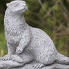 Regal Fox Stone Statue Outdoor Animal Garden Ornament Decor Wildlife ...