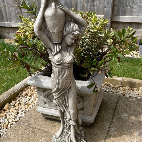 Princess Stone Statue Outdoor Lady Woman Decoration Garden - Etsy