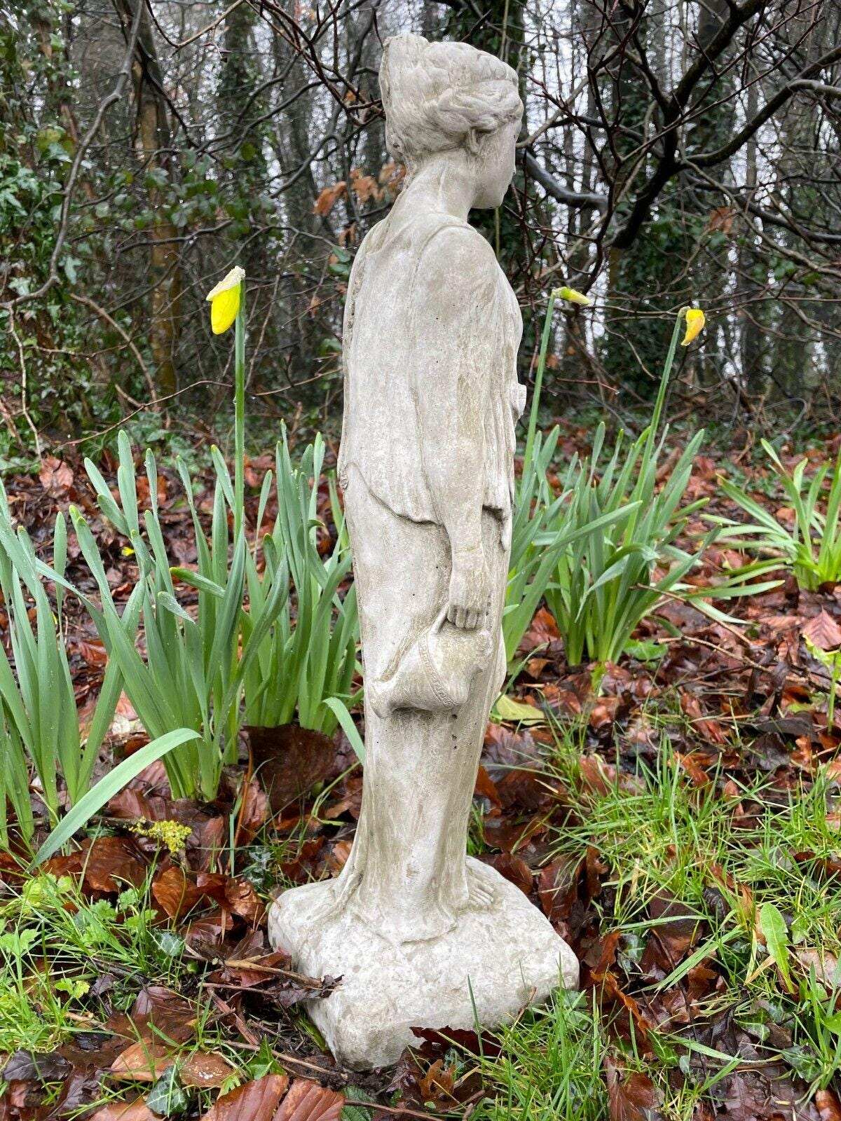 Greek Lady Stone Garden Statue | Outdoor Classical Roman God Sculpture ...