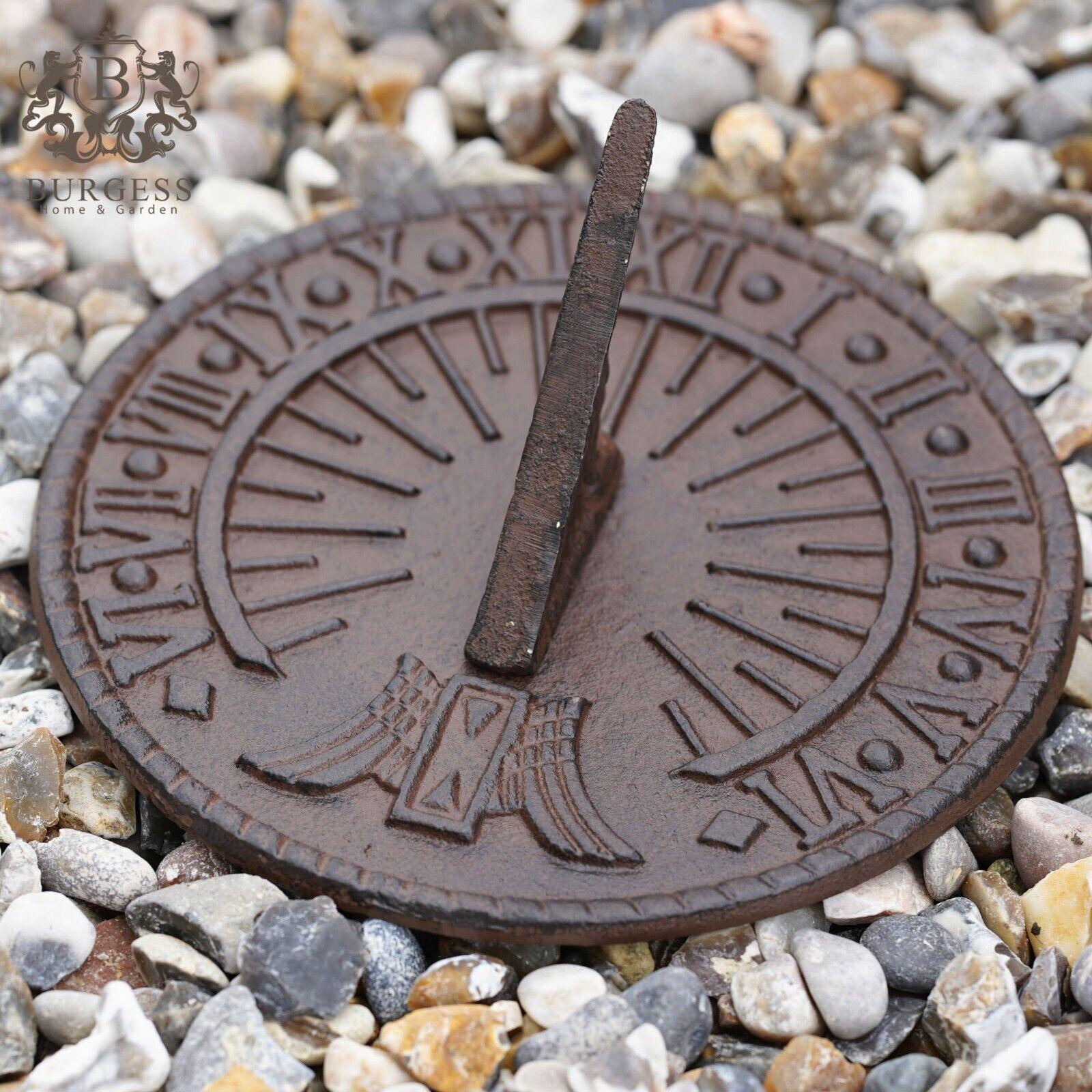 Cast Iron Sun Dial B | Antique Style Metal Home Garden Ornament ...