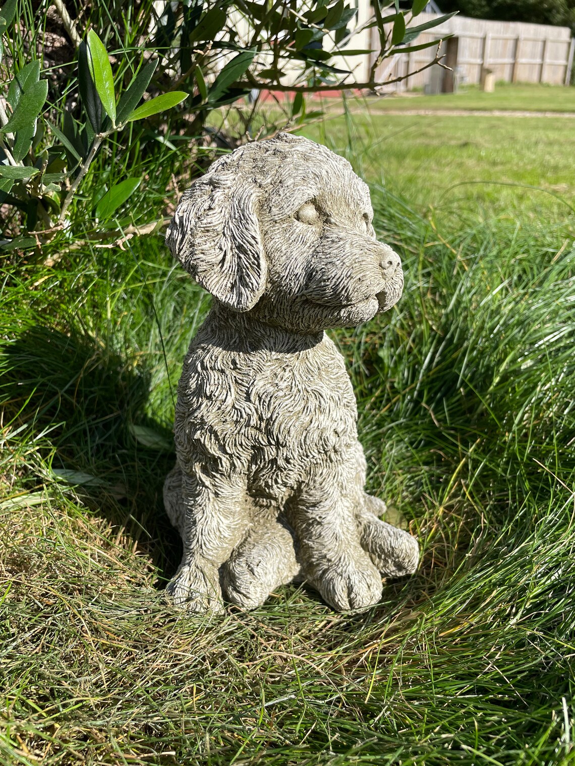 Cockapoo Puppy Dog Stone Statue Animal Garden Outdoor - Etsy
