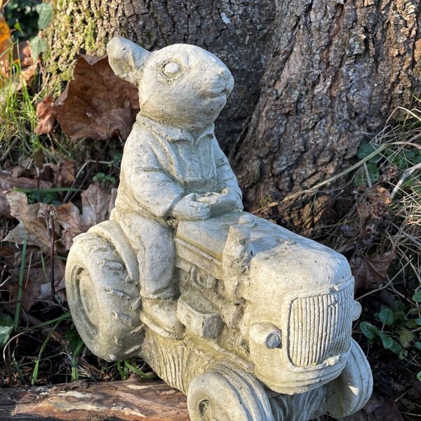 Tractor Garden Statue - Etsy