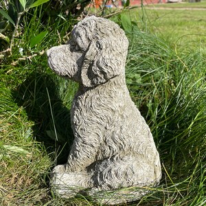 Cockapoo Puppy Dog Stone Statue Animal Garden Outdoor - Etsy