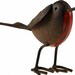 Robin Redbreast Tin Metal Plate Garden Bird Animal Statue - Etsy
