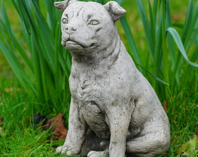 Pitbull Statue, Concrete Statues. Pit Bull Dog Statue, Garden Statues ...