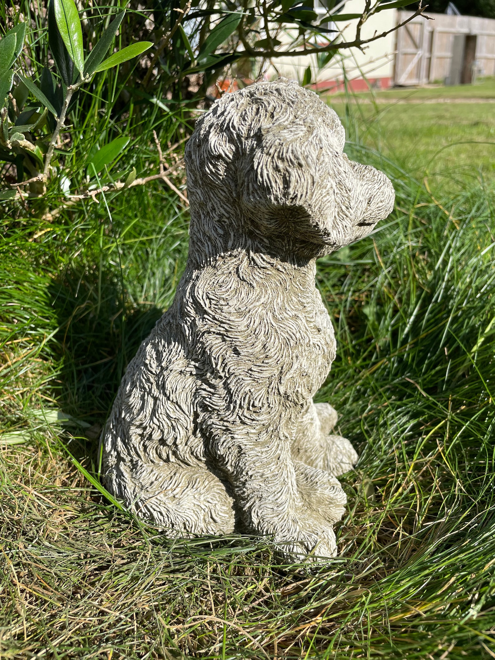 Cockapoo Puppy Dog Stone Statue Animal Garden Outdoor - Etsy