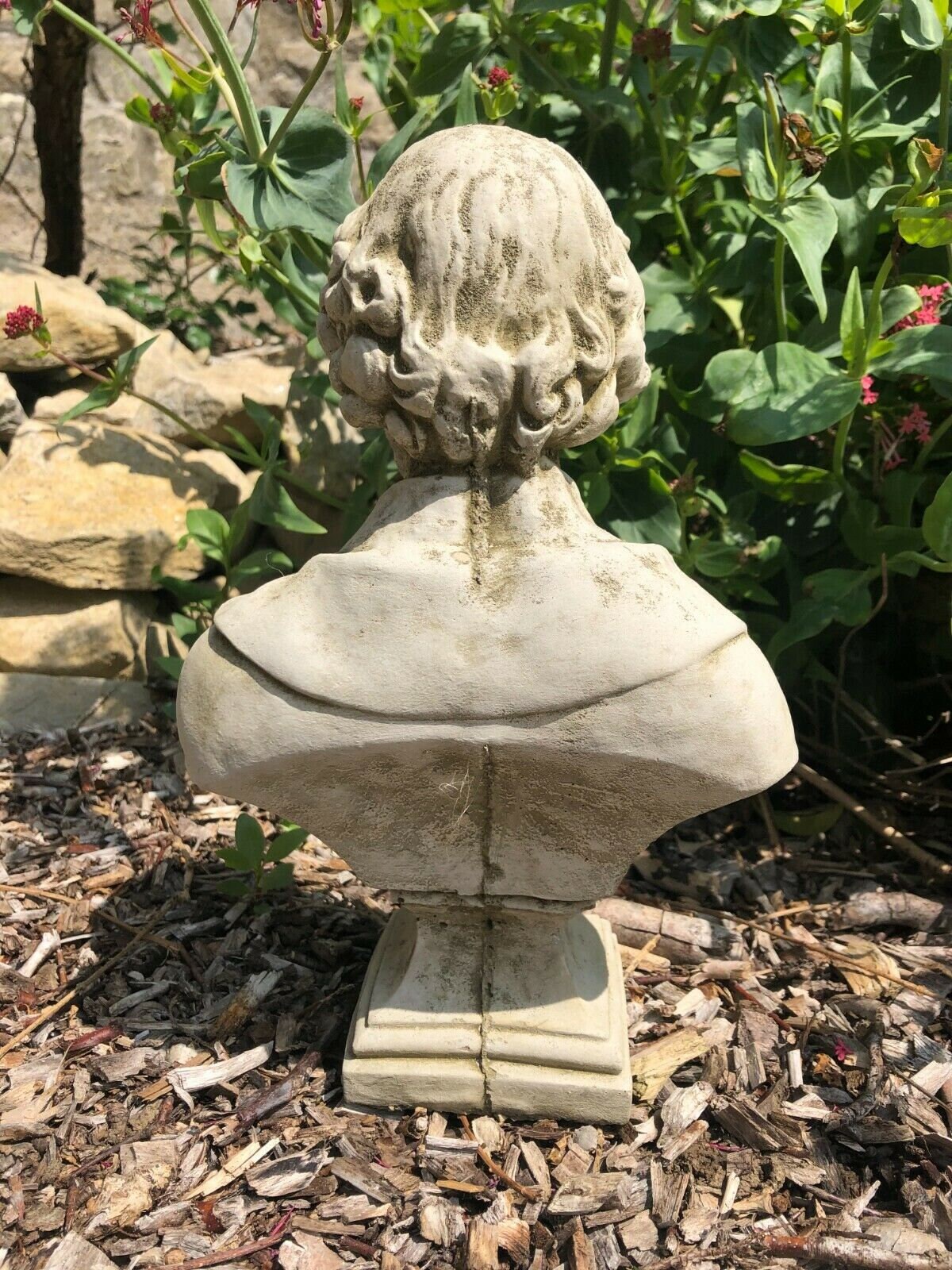 Shakespeare Bust Stone Statue Greek Goddess Concrete Garden | Etsy