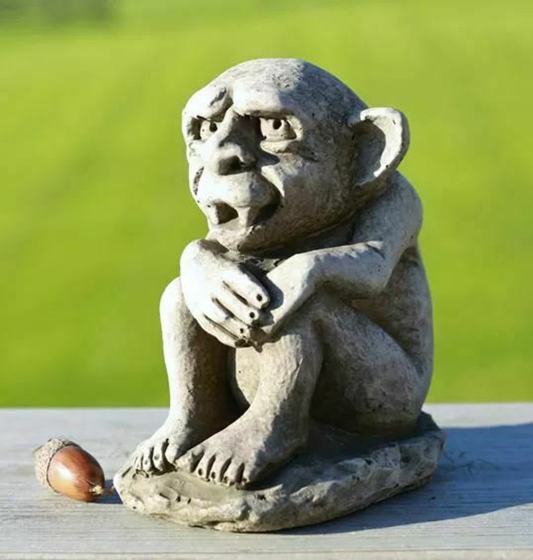 Mini Gremlin B Stone Statue Limestone Gargoyle Sprite - Etsy