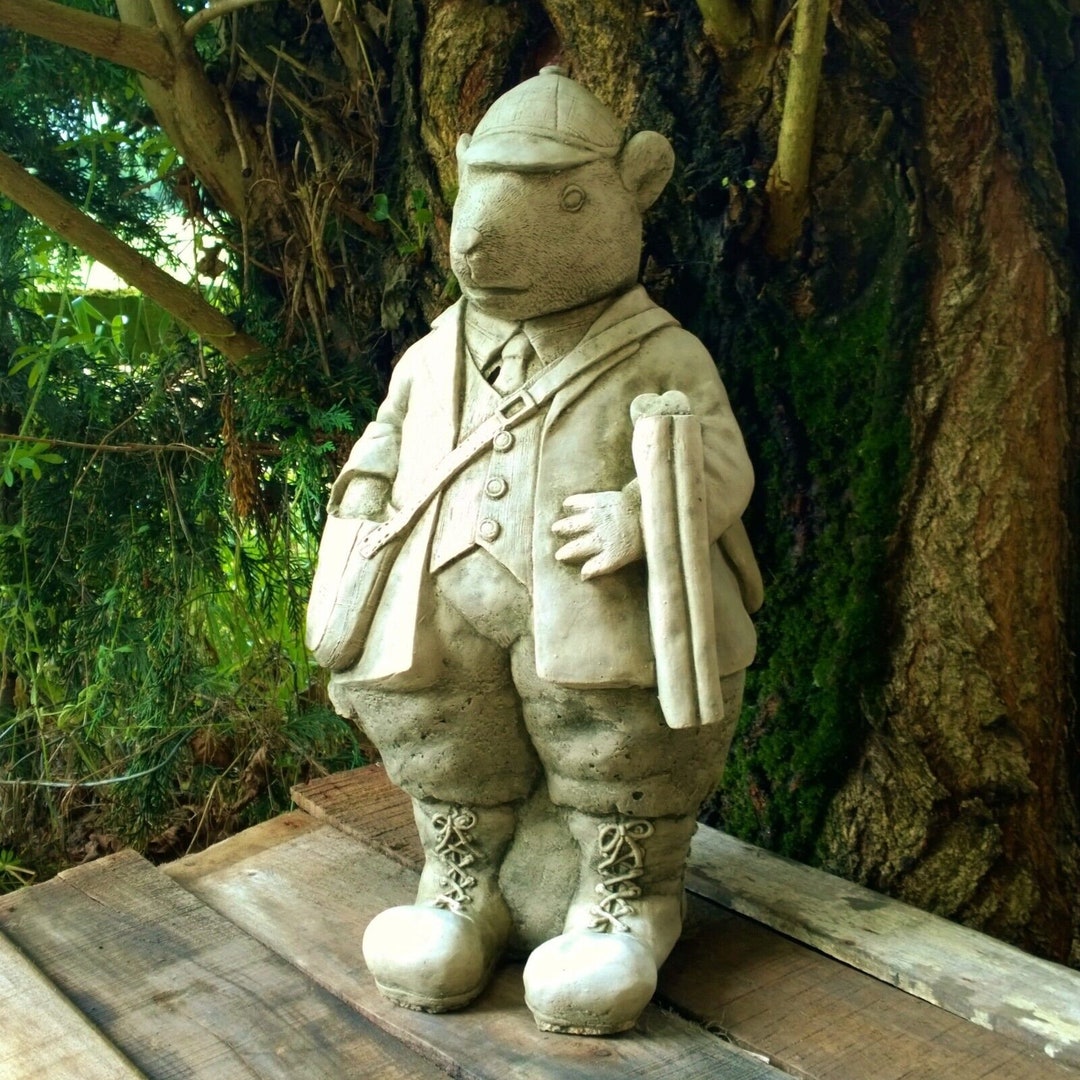Hunter Mouse Stone Statue Animal Kitten Outdoor Garden Sculpture ...
