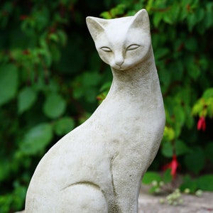 Siamese Cat A Stone Statue | Animal Kitten British Pet Garden Outdoor ...
