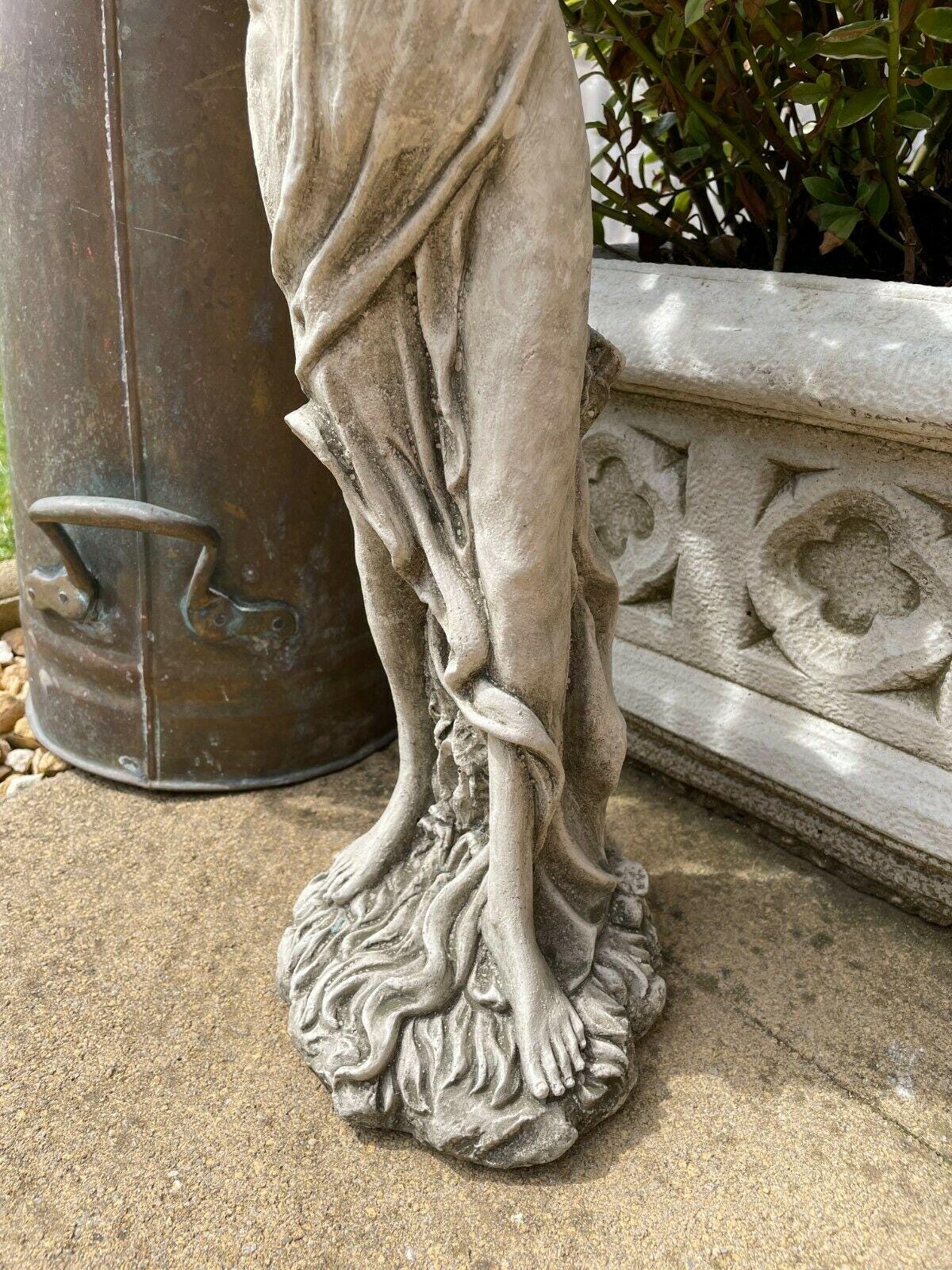 Lady With Wine Jug Stone Garden Statue | Outdoor Classical Sculpture ...