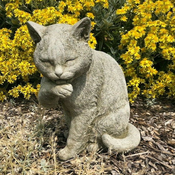 Outdoor Cat Statue - Etsy