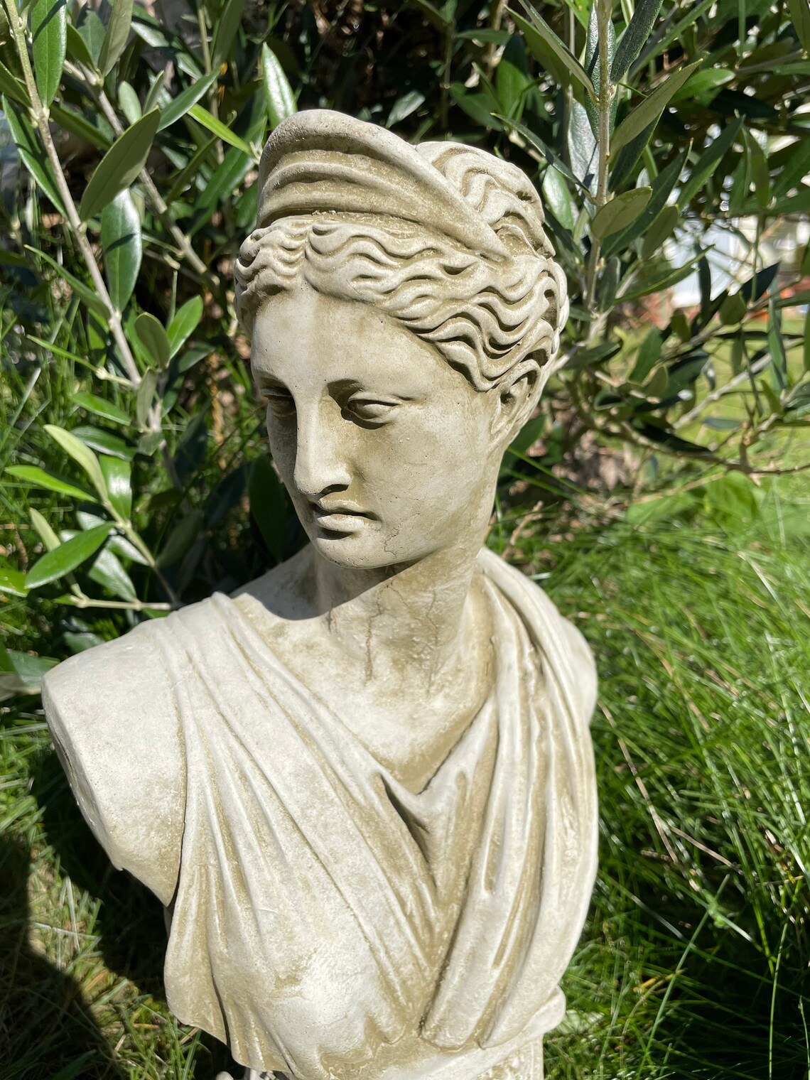 Athena Bust Statue Reconstituted Stone Greek Goddess - Etsy UK