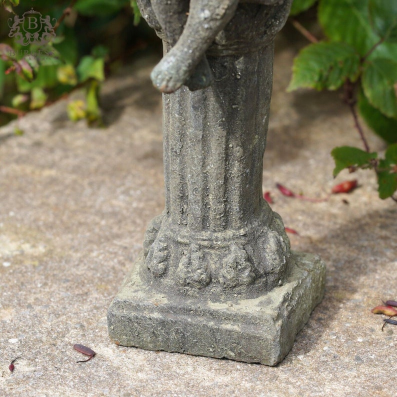 Cast Iron Reading Cherub | Antique Style Vintage Verdigris Home Garden ...