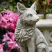 Regal Fox Stone Statue Outdoor Animal Garden Ornament Decor Wildlife ...
