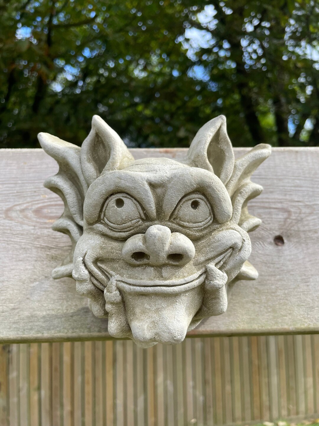 Bony Gremlin B Stone Statue | Wall Hanging Gargoyle Mythical Outdoor ...
