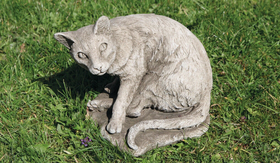 Siamese Cat Stone Statue Reconstituted Limestone Kitten | Etsy