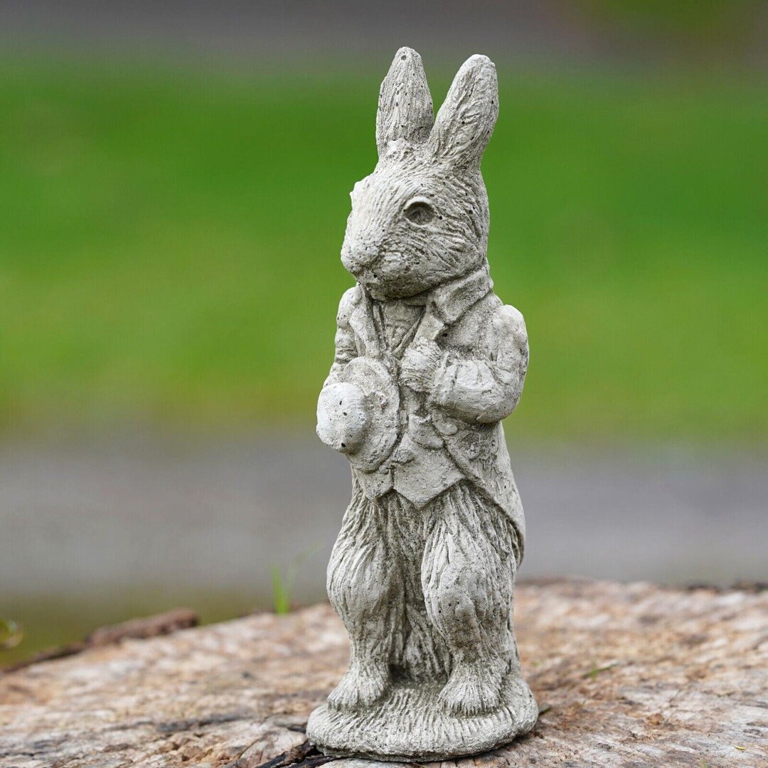 Mini Peter Rabbit Stone Statue | Outdoor Garden Ornament Jemima ...