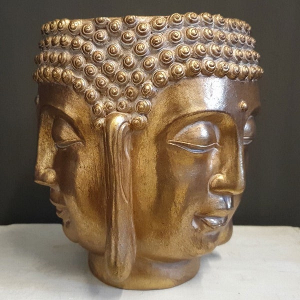 Buddha Head Pot - Etsy