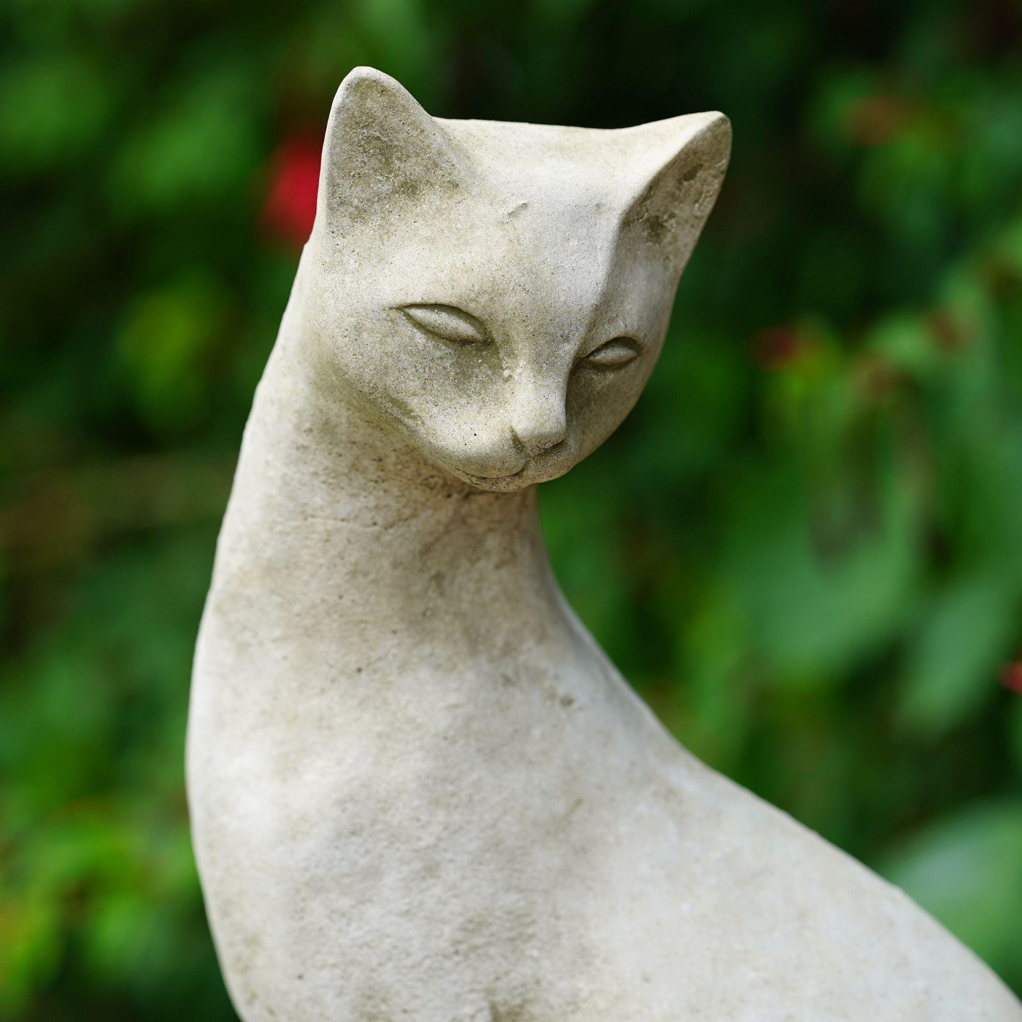 Siamese Cat B Stone Statue | Outdoor Garden Ornament Pet British ...