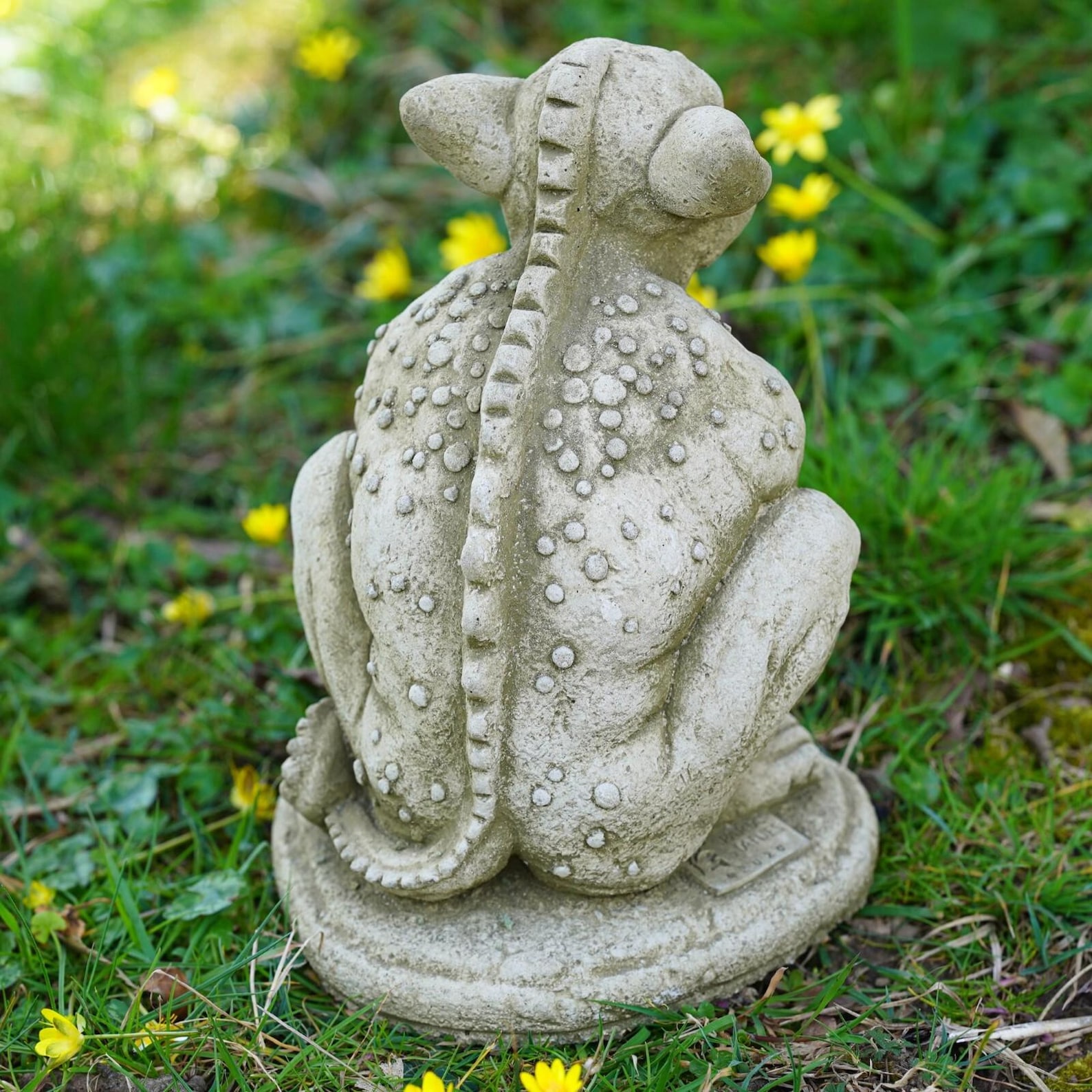 Grinning Gargoyle Stone Statue | Outdoor Gremlin Garden Ornament Sprite ...
