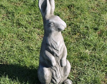 Tall Rabbit Garden Statue - Etsy