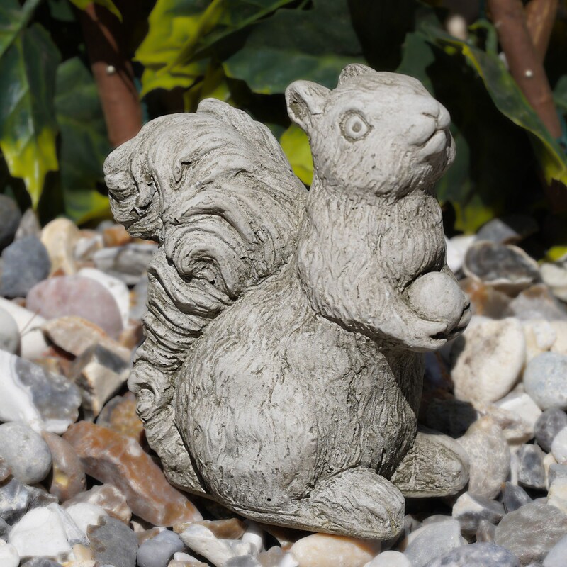 Squirrel Garden Ornament - Etsy