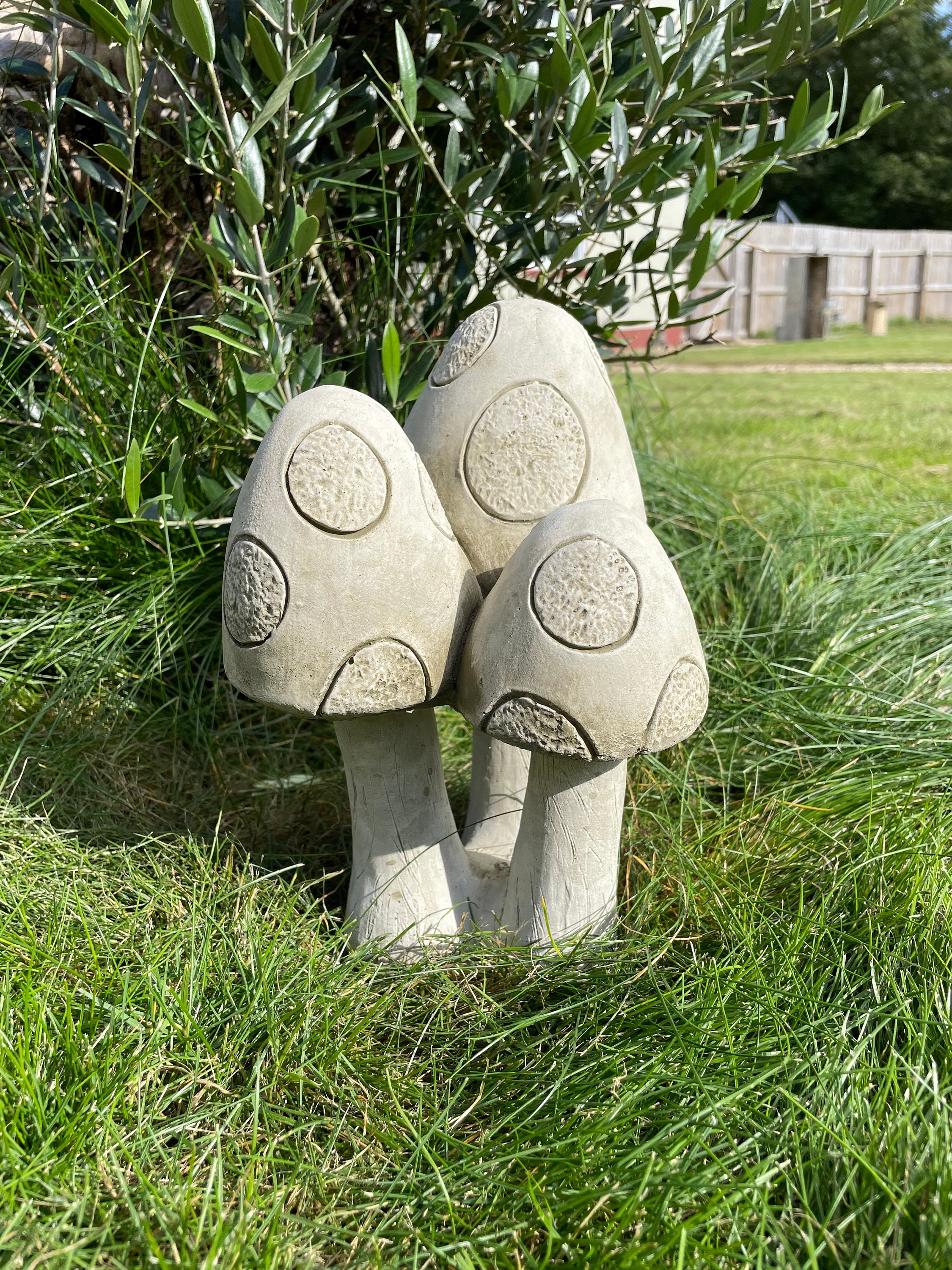 Toadstool Mushroom Statue Reconstituted Stone Outdoor - Etsy