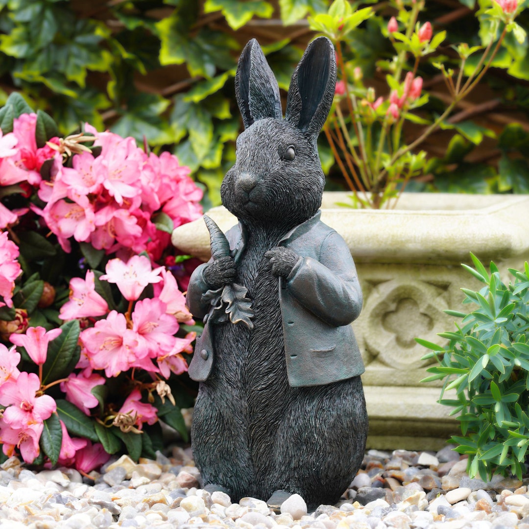 Peter Rabbit Large Resin Statue Home Garden Outdoor Ornament Beatrix ...