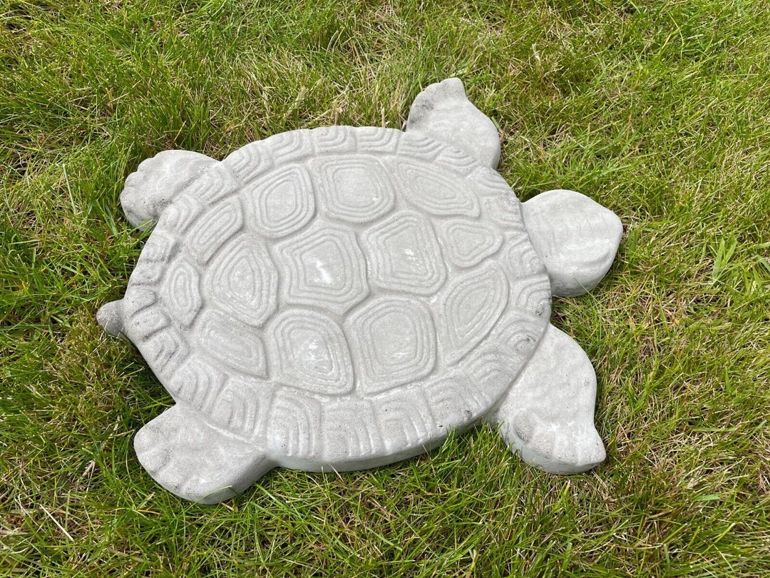 Turtle Stepping Stone Garden Statue Outdoor Animal Ornament Paving Slab ...