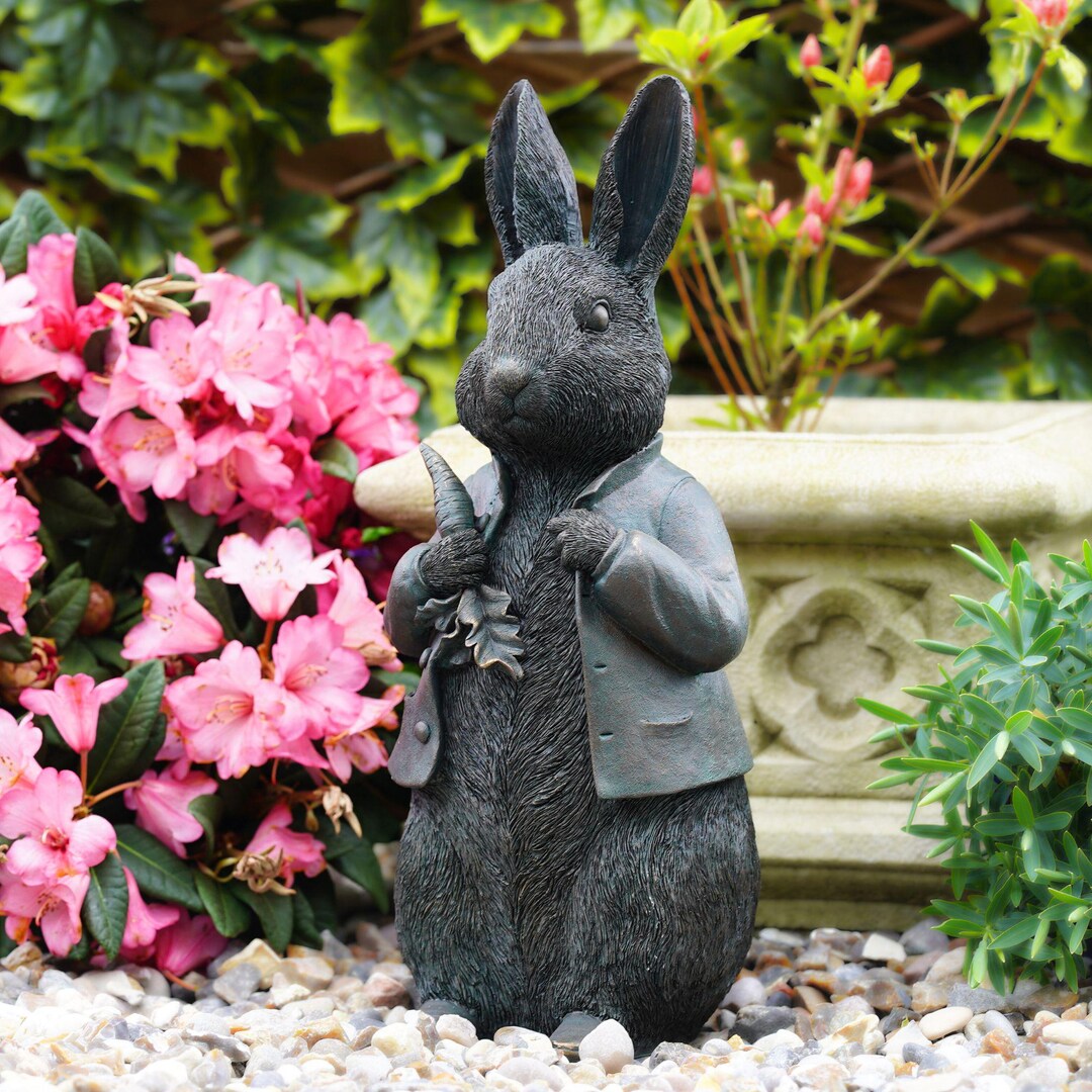 Peter Rabbit Large Resin Statue | Home Garden Ornament Beatrix Potter ...