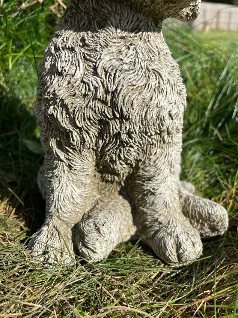 Cockapoo Puppy Dog Stone Statue Animal Garden Outdoor - Etsy
