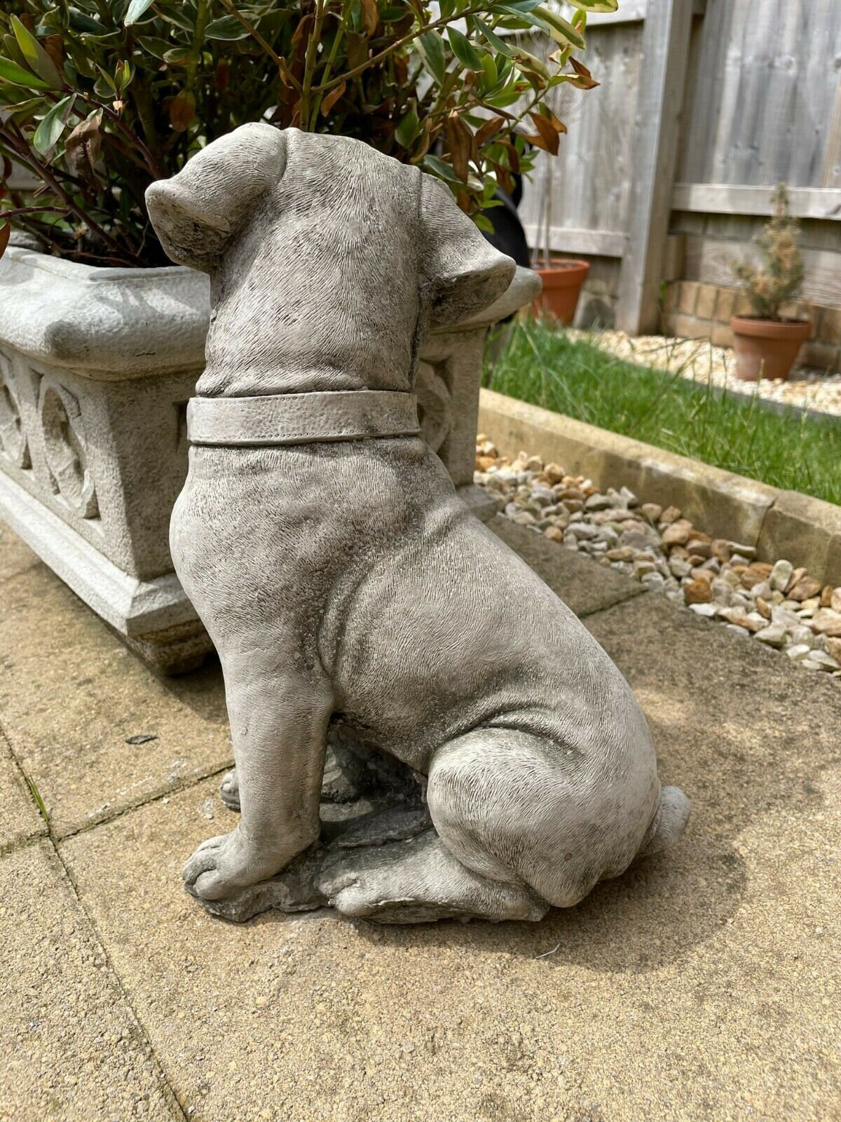 Boxer Dog & Pups Stone Statue Animal Puppy Outdoor Garden | Etsy