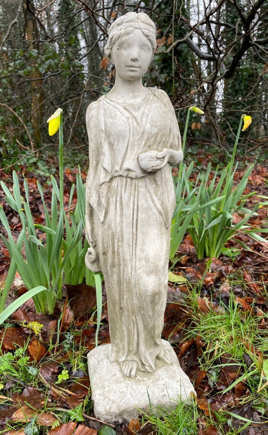 Greek Lady Stone Garden Statue Outdoor Classical Roman God - Etsy UK