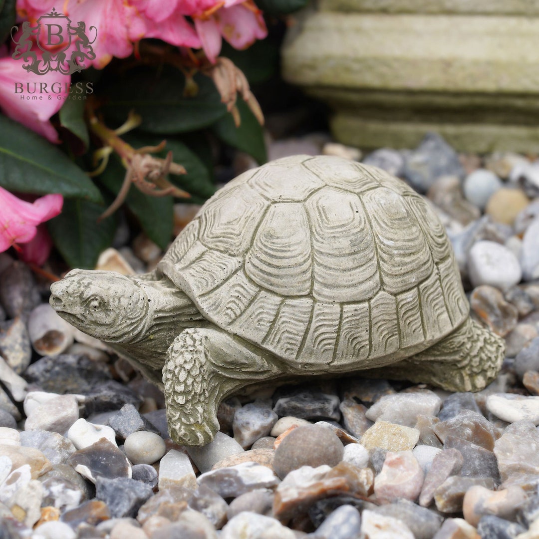Turtle Stone Statue | Outdoor Garden Tortoise Animal Sea Ornament ...