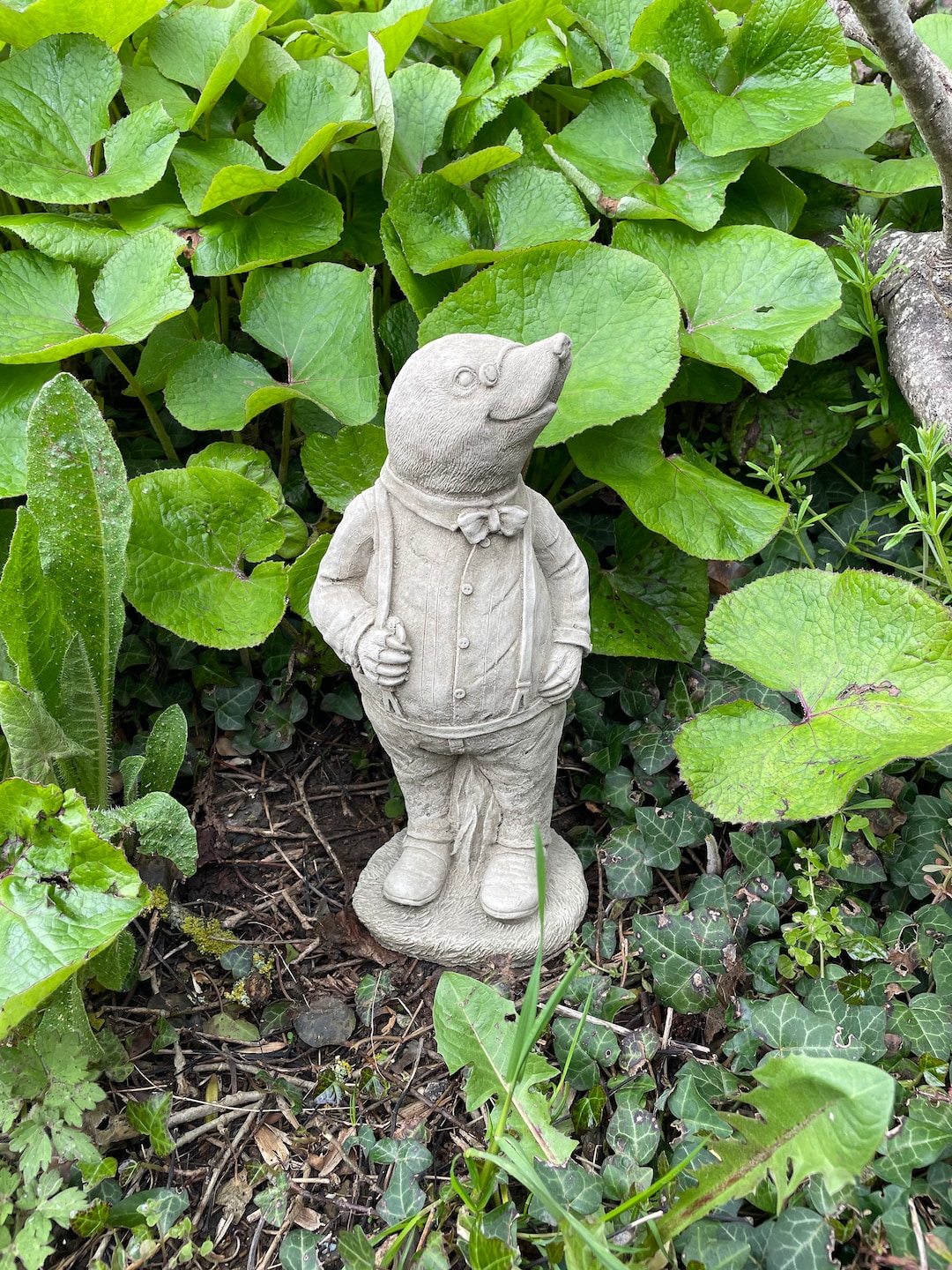 Mr Mole Stone Statue |beatrix Potter Wind Willows Animal Garden Outdoor ...