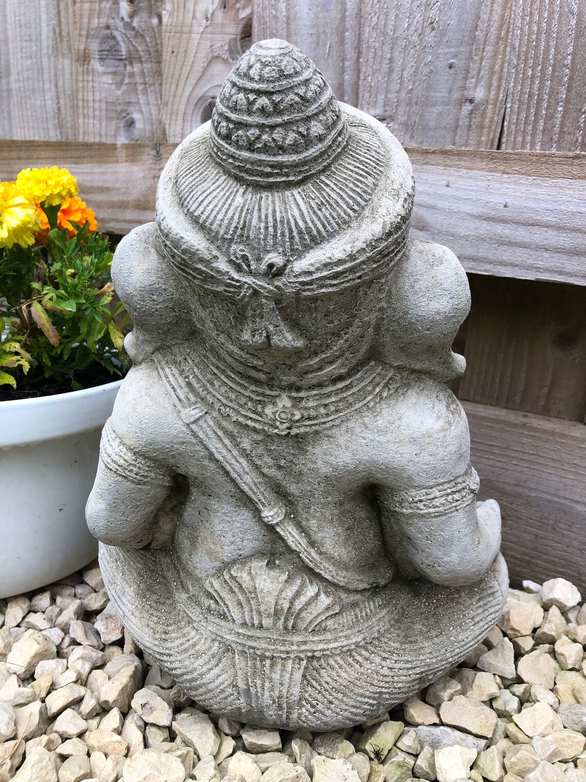 Statue de ganesh oriental en pierre reconstituée Bouddha - Etsy France