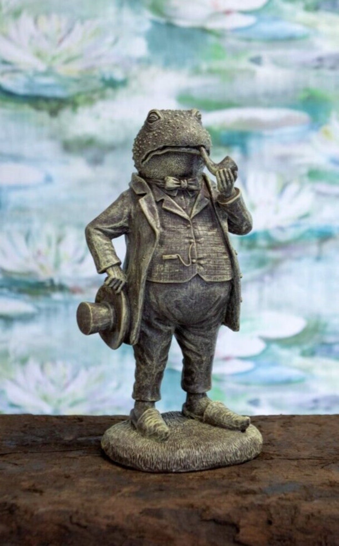 Mr Toad Garden Figure Wind in the Willows Heavy Resin Home Ornament ...