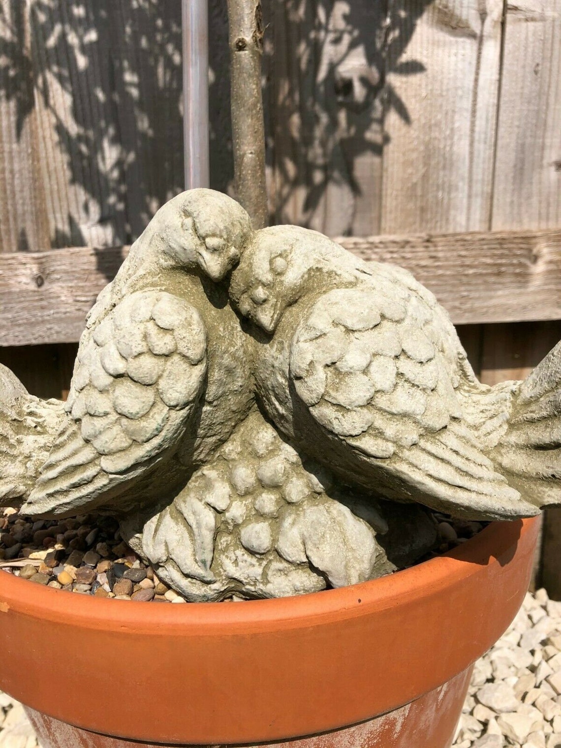 Reconstituted Stone Love Doves Statue Vintage Finish - Etsy UK