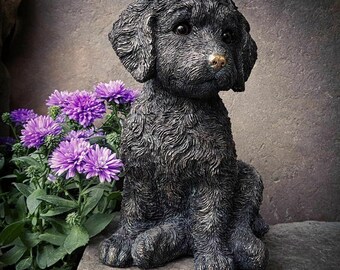 Cockapoo Dog Garden Statue - Etsy