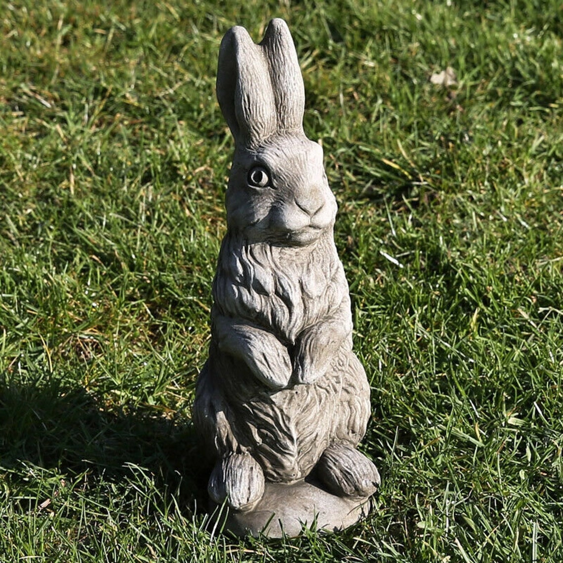 Sitting Bunny Rabbit Stone Statue wildlife Animal Outdoor - Etsy